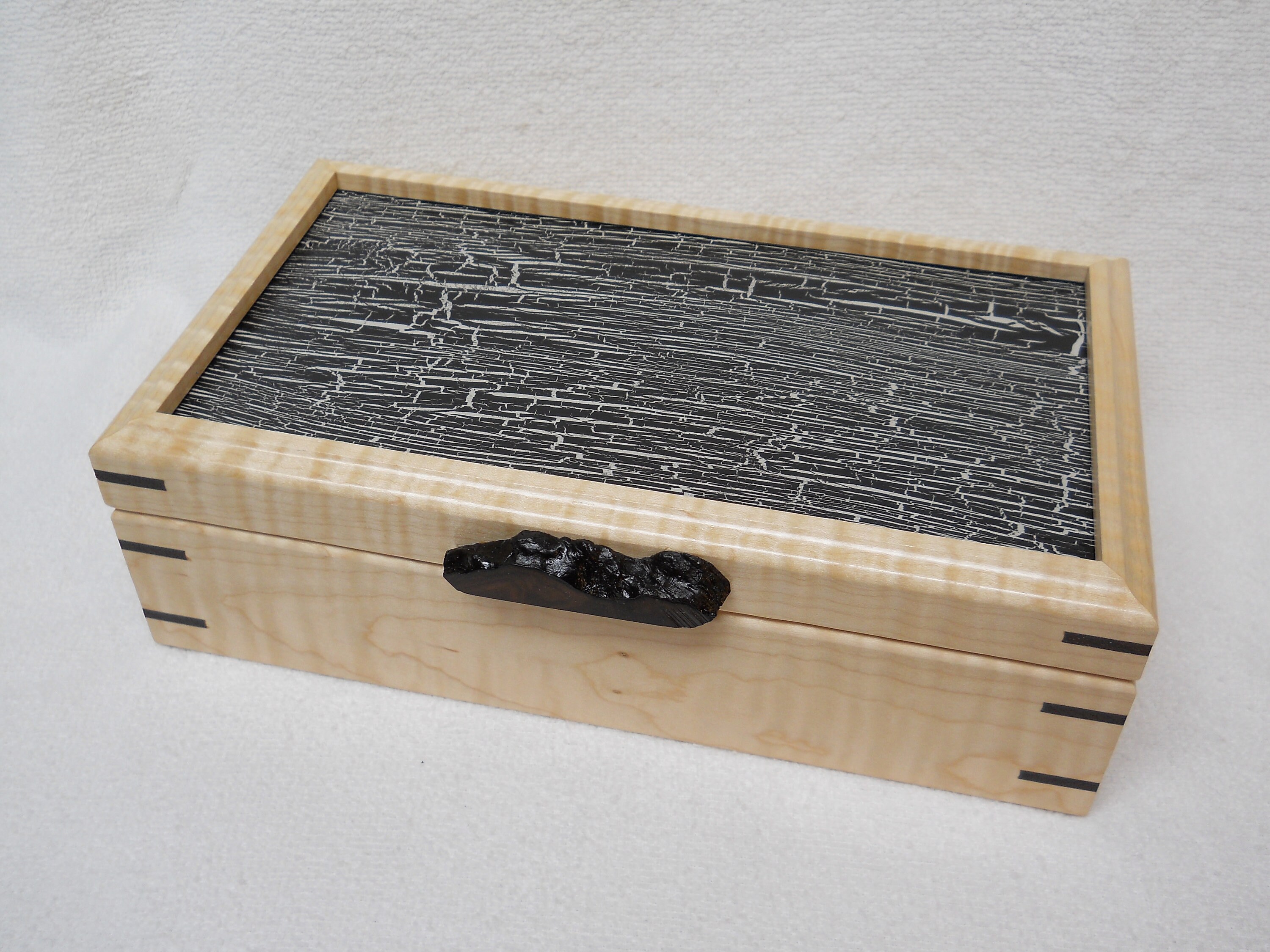 Curly Maple Crackle Box 586 - Etsy