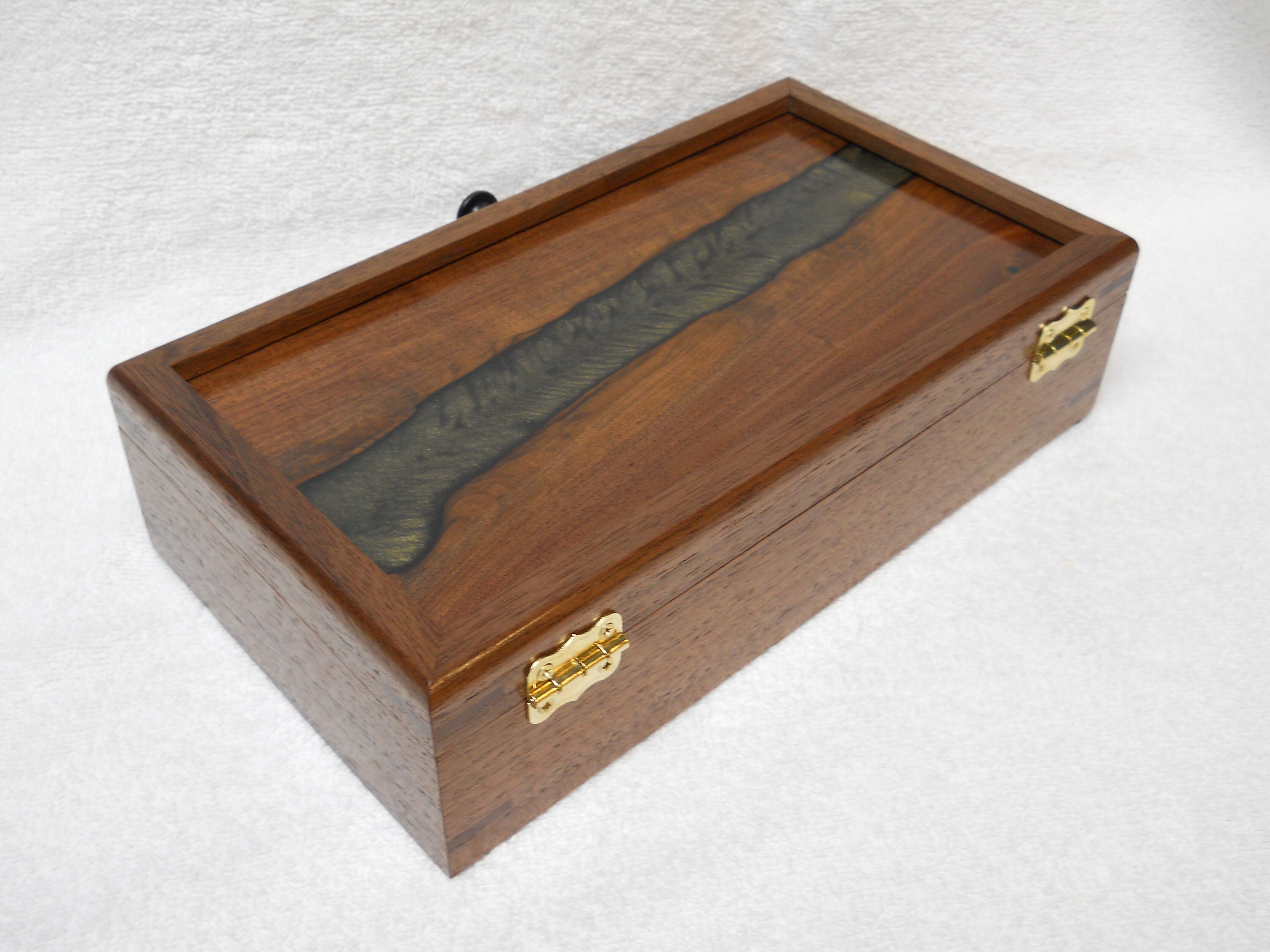 Black Walnut and Epoxy Box #531 - Etsy
