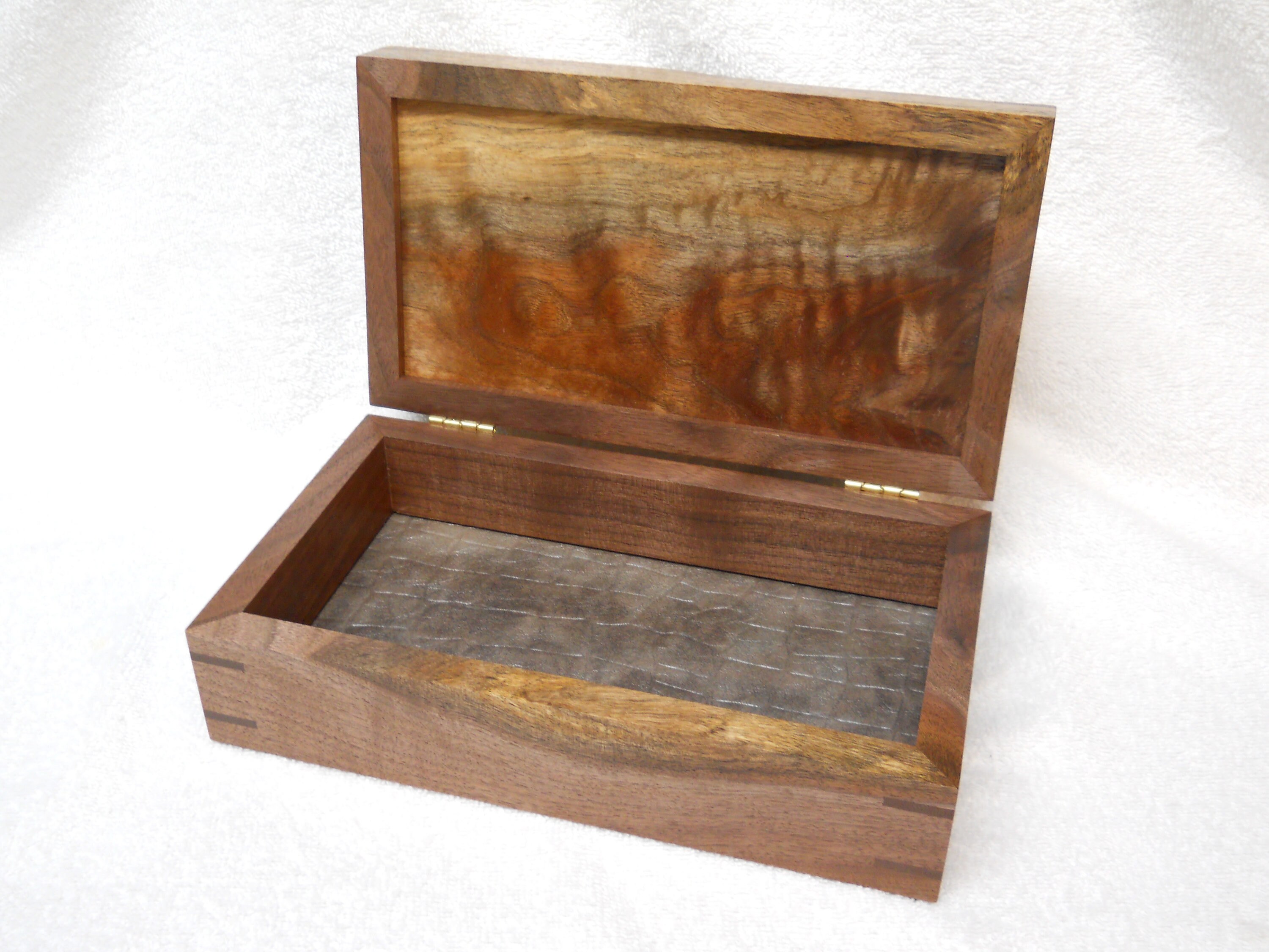 Live Edge Rustic Black Walnut Box 611 - Etsy