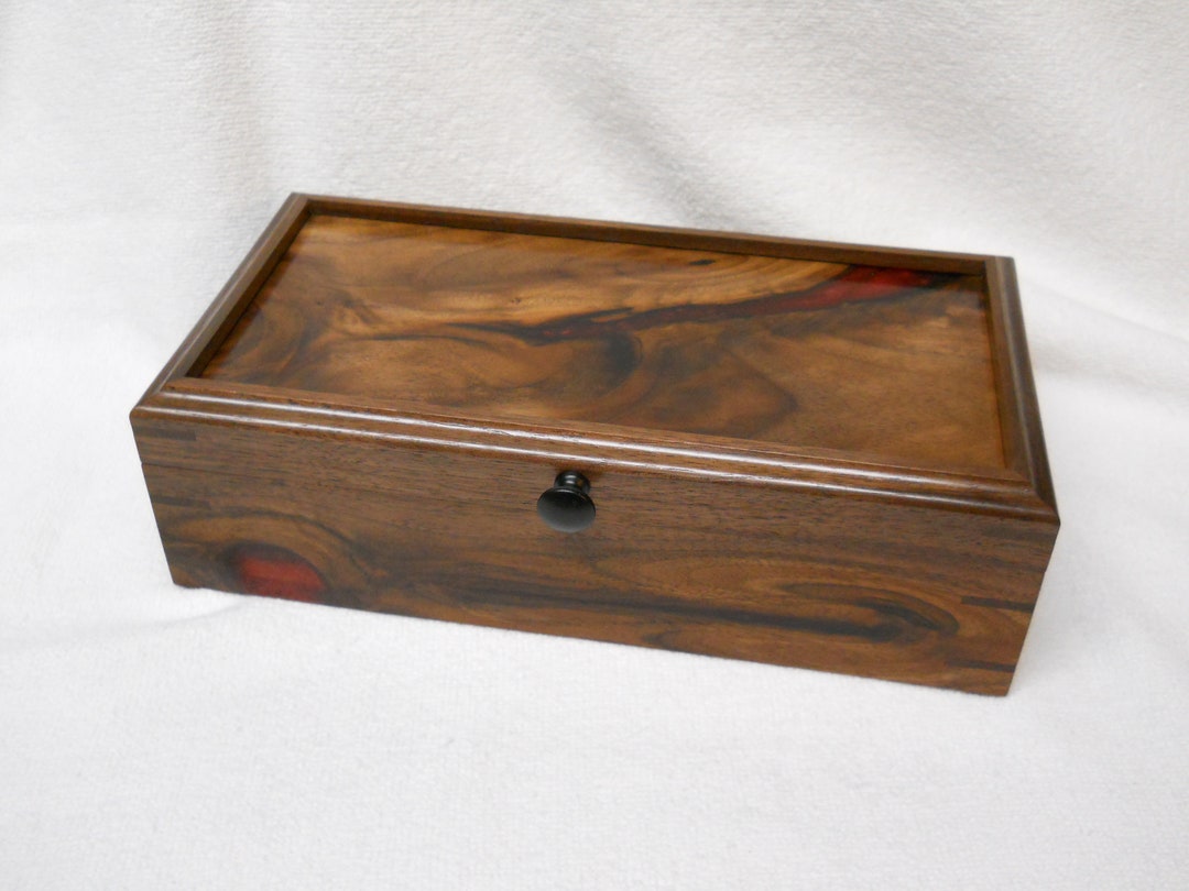 Black Walnut & Epoxy Box #579 - Etsy