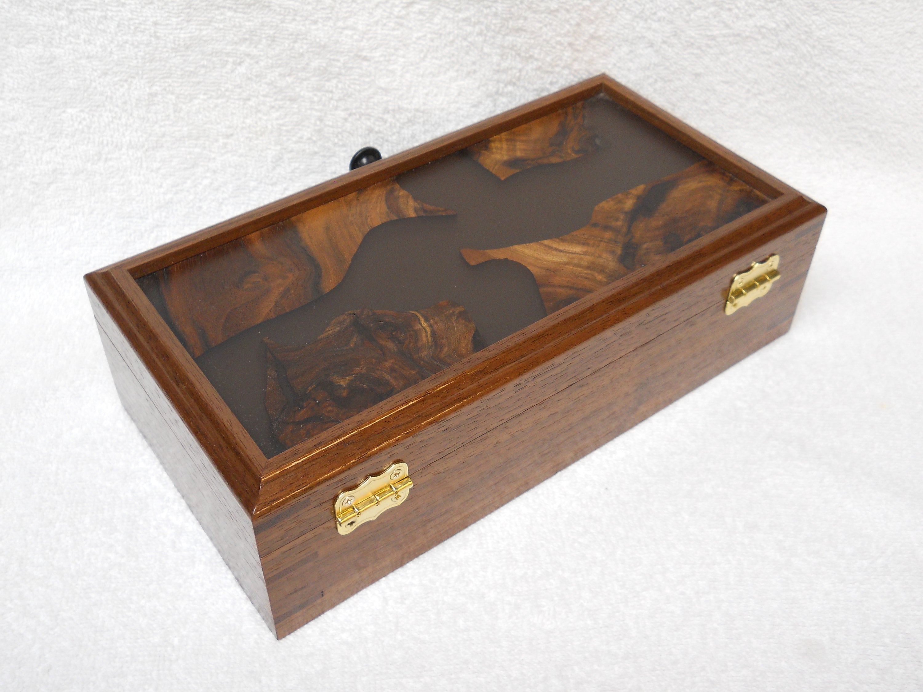 Black Walnut Burl & Epoxy Resin Box 571 - Etsy