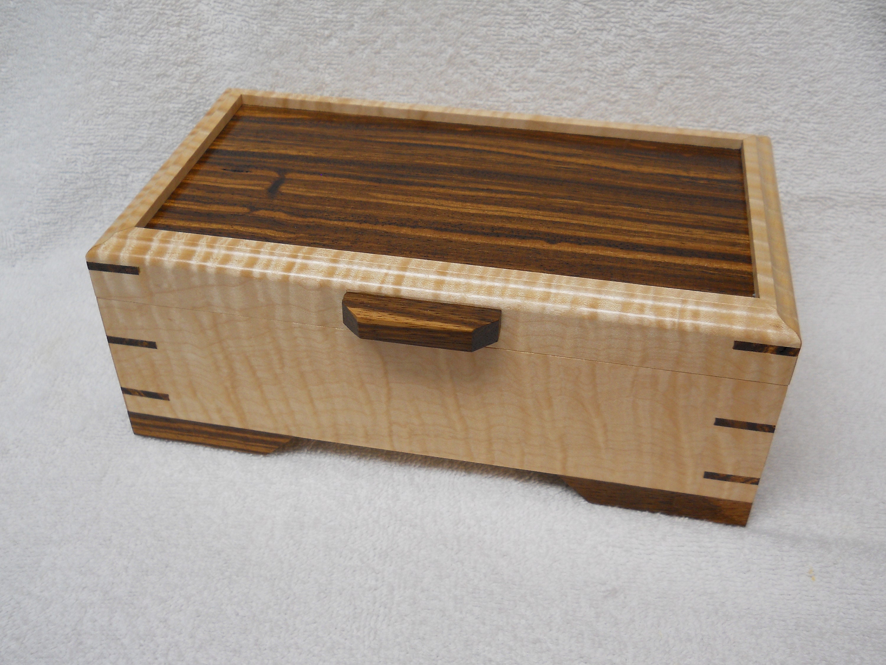 Exotic Zebra Wood & Curly Maple Box 619 - Etsy