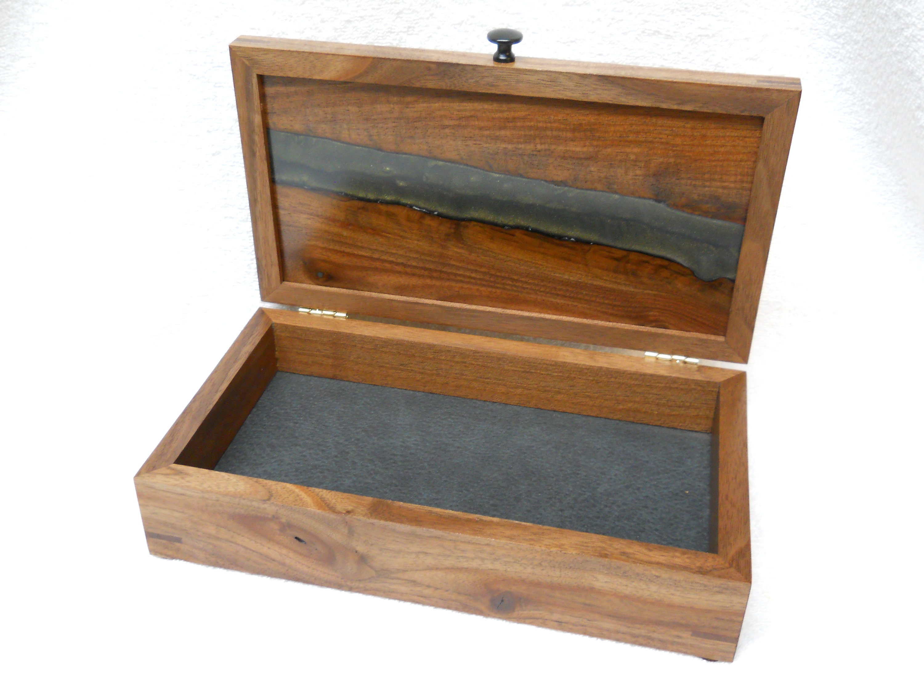 Black Walnut and Epoxy Box #531 - Etsy