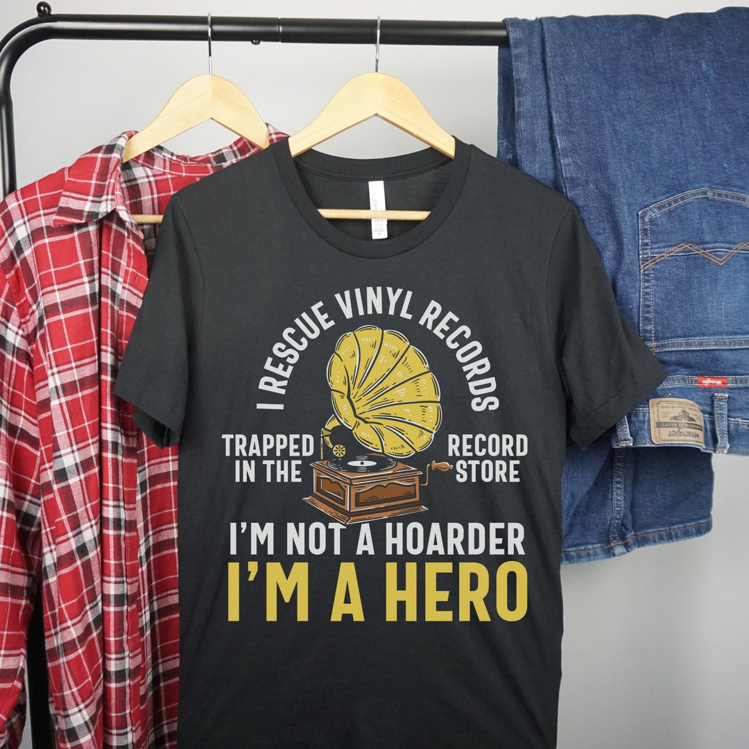 Vintage Vinyl Record Shirt, Trendy Music T, Vinyl Record T-shirt, Retro ...