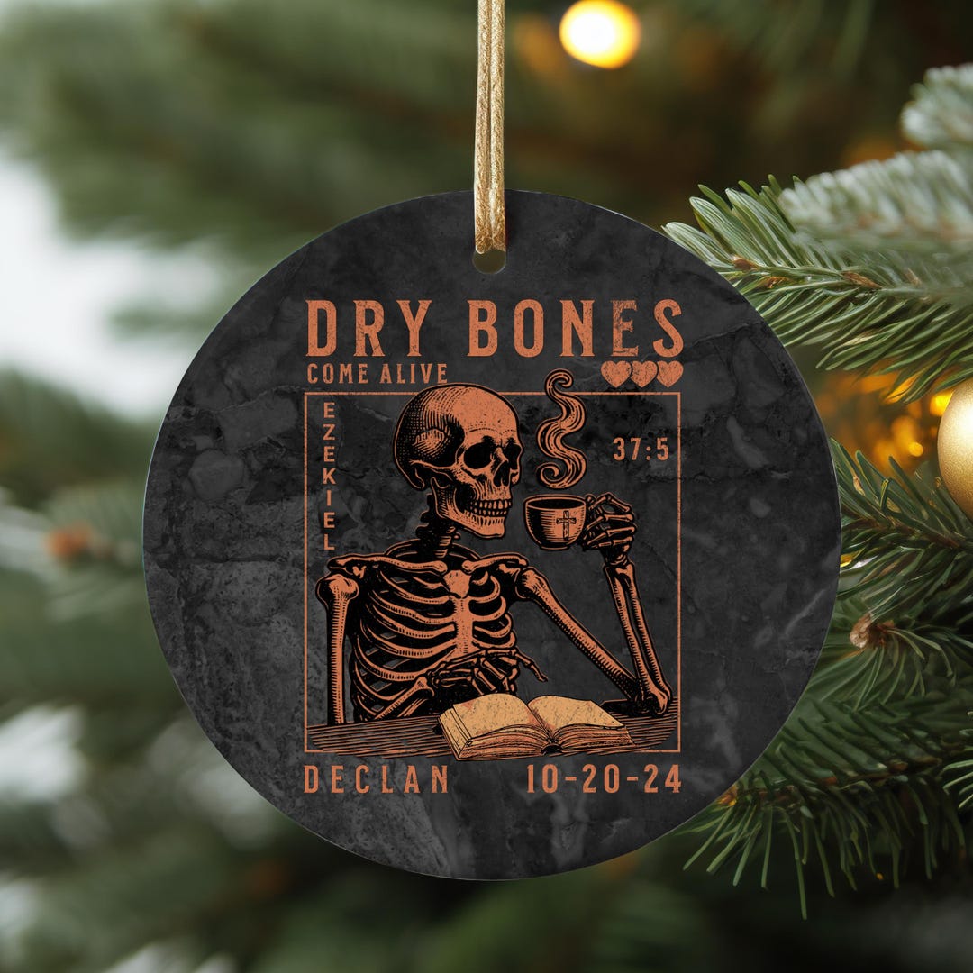 Personalized Christian Adult Baptism Ornament: Dry Bones Come Alive - Etsy