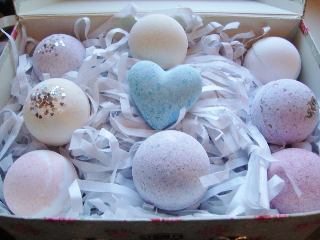 9 Baño Bomba Regalo set en maleta decorativa, regalo para ella, Regalo ...