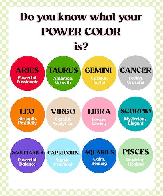 Your power color by zodiac sign 60 photos - Astrologytoyou.com