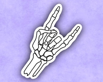 Skeleton Hand Rocker Sign - Etsy