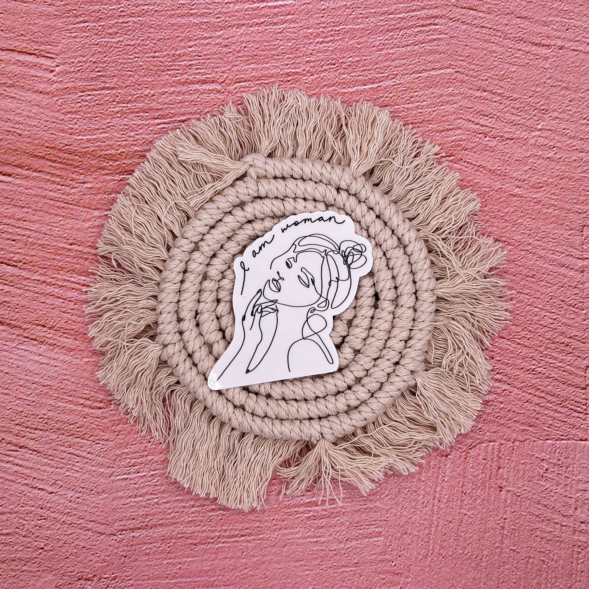 I Am Woman Line Art Sticker Pack Line Art Women - Etsy