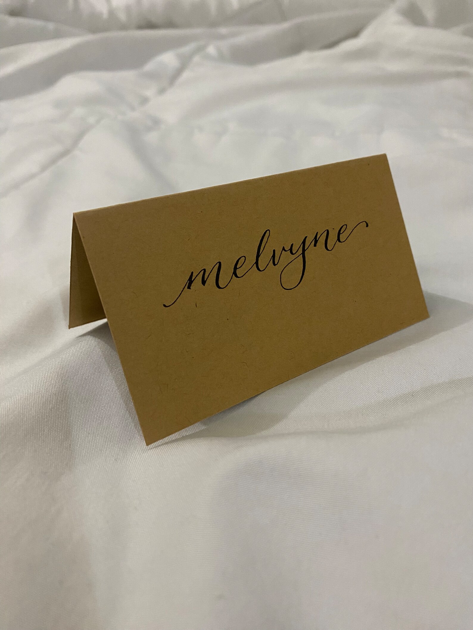 Custom Handwritten Calligraphy Placecards (sets of 5) - Etsy