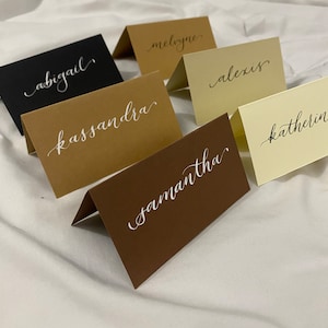 Custom Handwritten Calligraphy Placecards (sets of 5) - Etsy