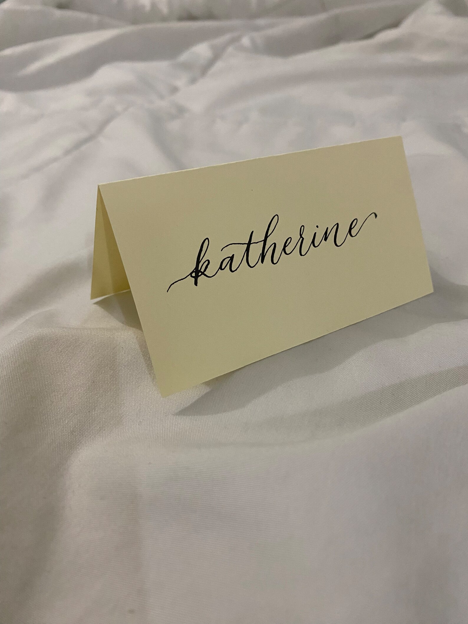 Custom Handwritten Calligraphy Placecards (sets of 5) - Etsy
