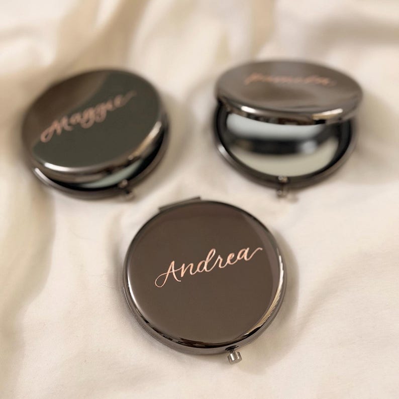 Personalized Hand Engraved Compact Mirror - Etsy
