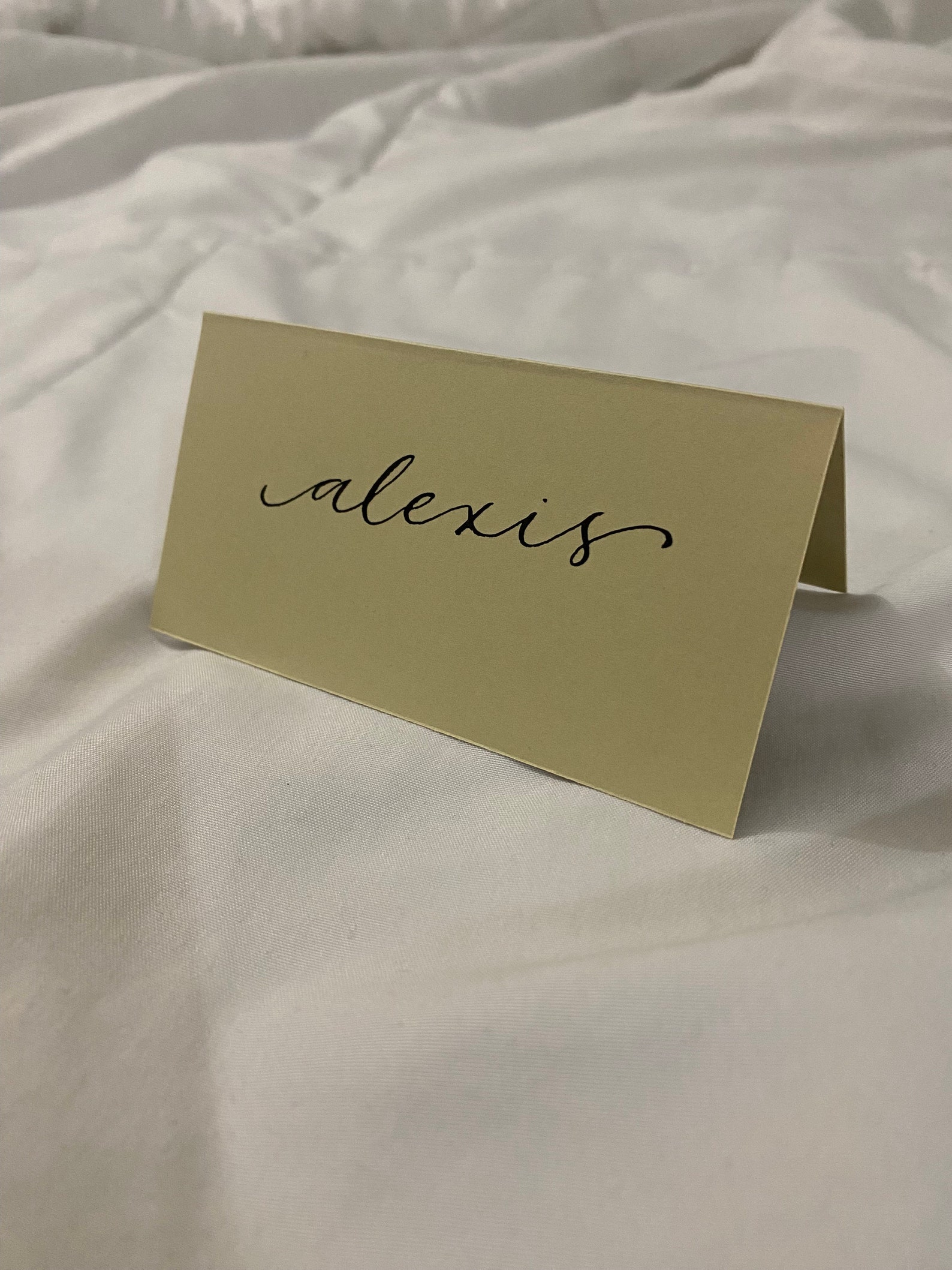 Custom Handwritten Calligraphy Placecards (sets of 5) - Etsy