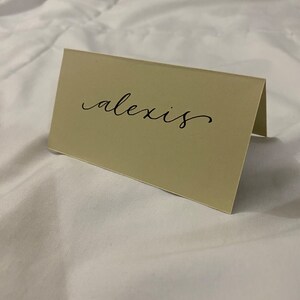 Custom Handwritten Calligraphy Placecards (sets of 5) - Etsy