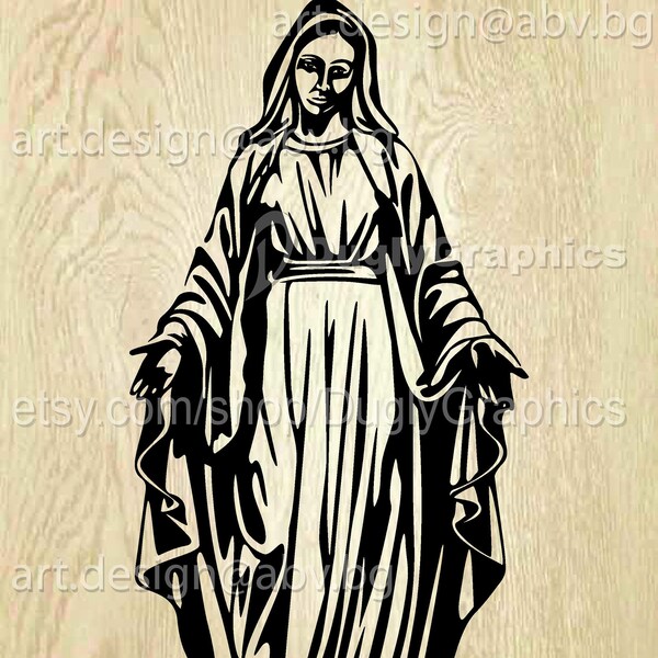 Virgin Mary Dxf - Etsy