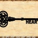 Vector KEY Heart AI Eps Pdf Svg Dxf Png Jpg Download - Etsy