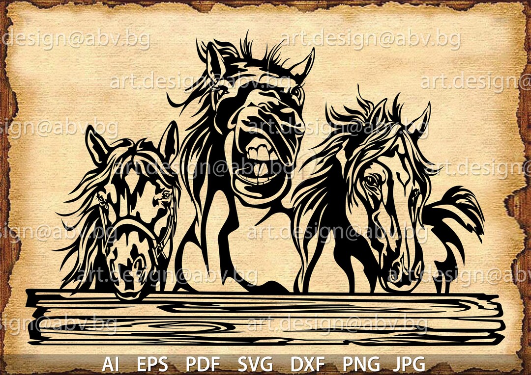 Vector HORSE FARM, Farmhause, Ai, Eps, Pdf, Svg, Dxf, Png, Jpg Download ...