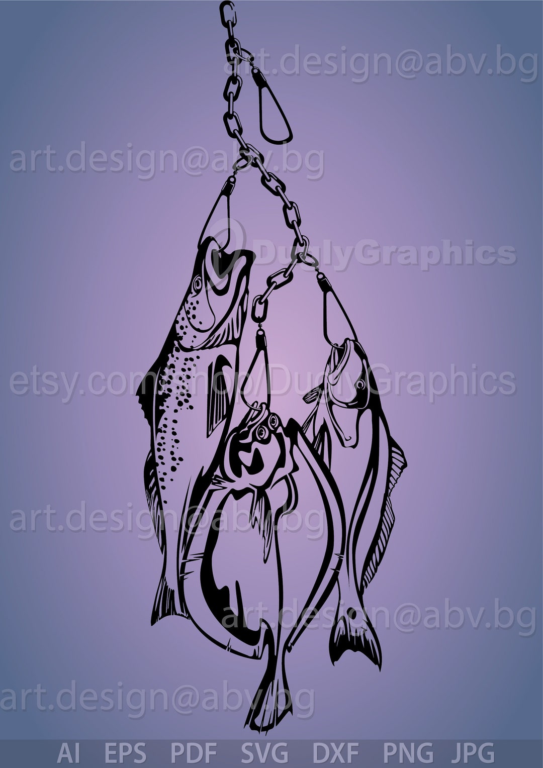 Vector FISH STRINGER, Ai, Eps, Pdf, Png, Svg, Dxf, Jpg Image Graphic ...
