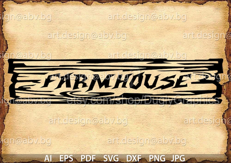 Vector FARMHOUSE Sign Board Text Ai Eps Pdf Svg Dxf - Etsy