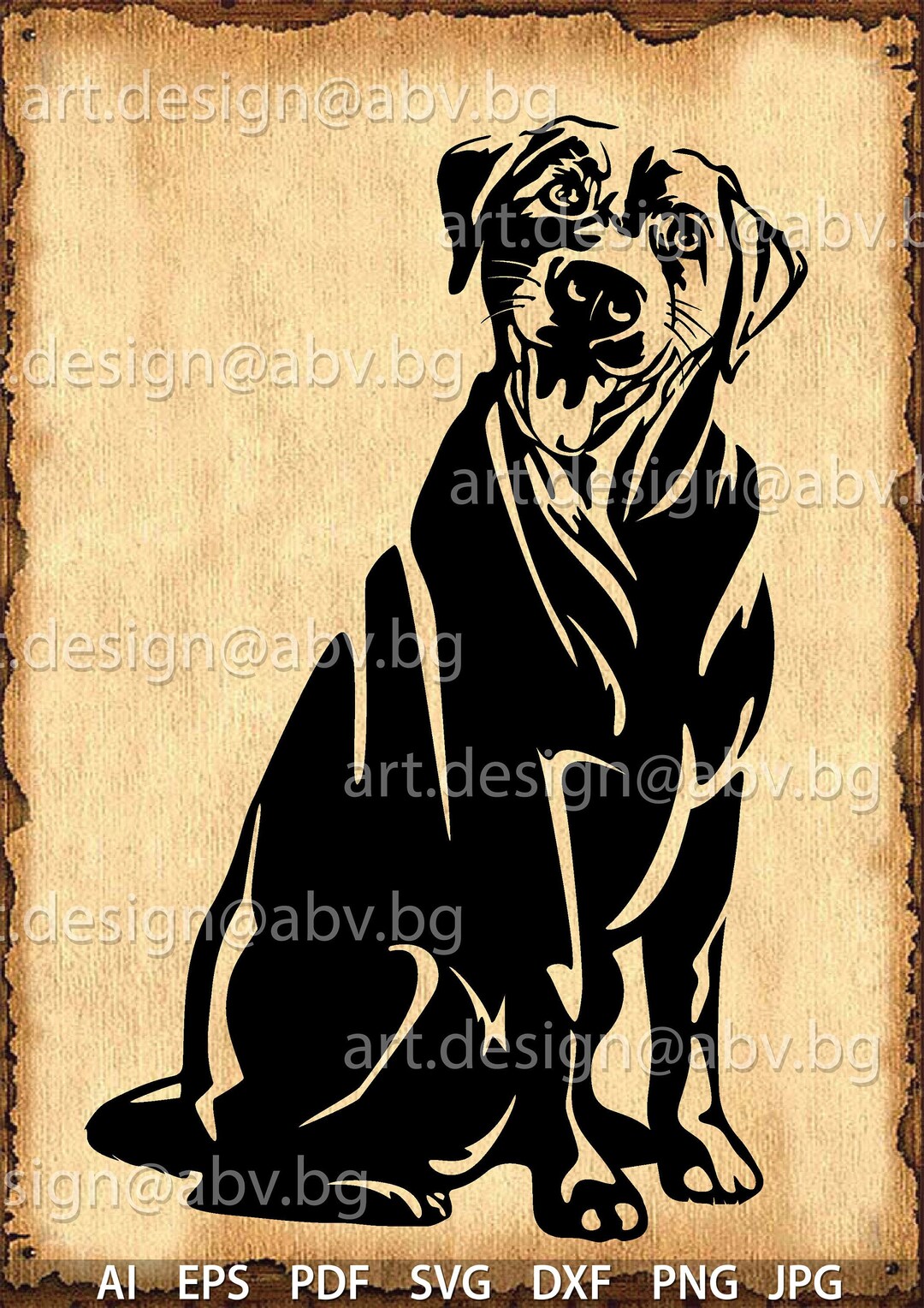 Labrador Dog Vector Image (digital Download) - Etsy