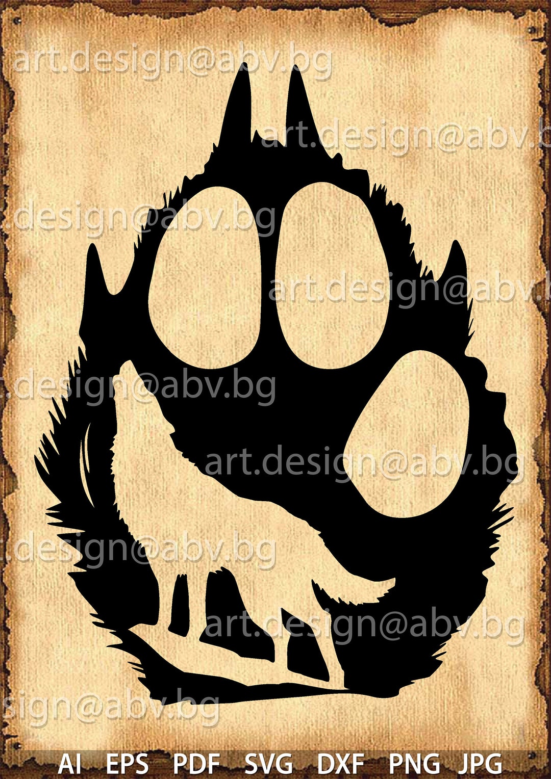 Vector STEP WOLF AI Eps Pdf Png Svg Dxf Jpg Download - Etsy Canada