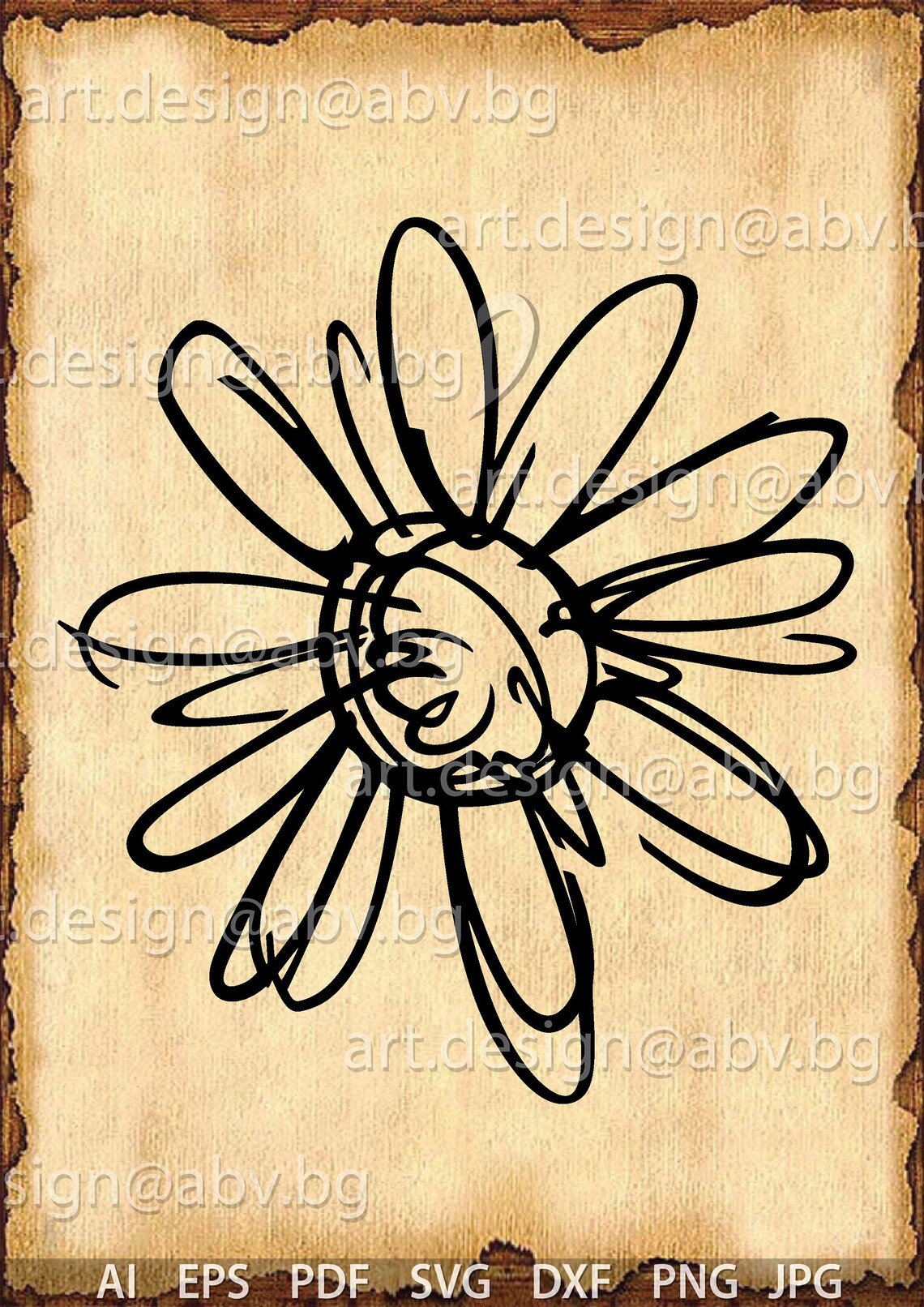 Vector FLOWER AI Eps Pdf Svg Dxf Png Jpg Download - Etsy