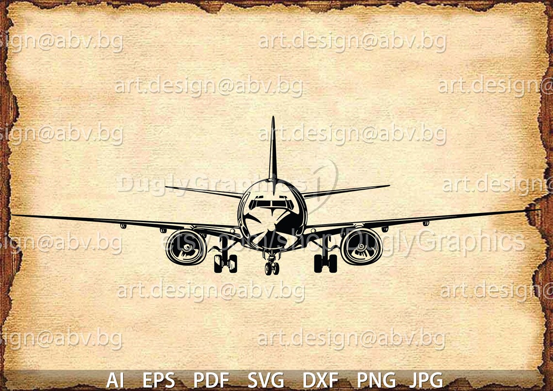 Vector AIRPLAN SVG Dxf AI Eps Pdf Png Jpg Download - Etsy