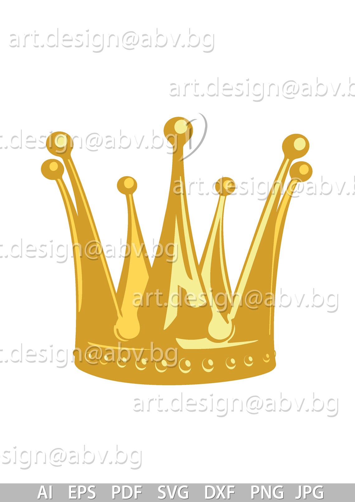 Vector CROWN AI Eps Pdf Svg Dxf Png Jpg Download Crown - Etsy