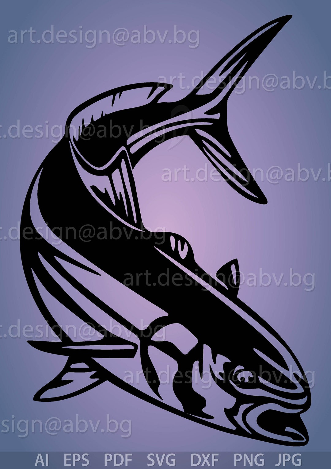 Vector KINGFISH, Ai, Eps, Pdf, Png, Svg, Dxf, Jpg Image Graphic Digital ...