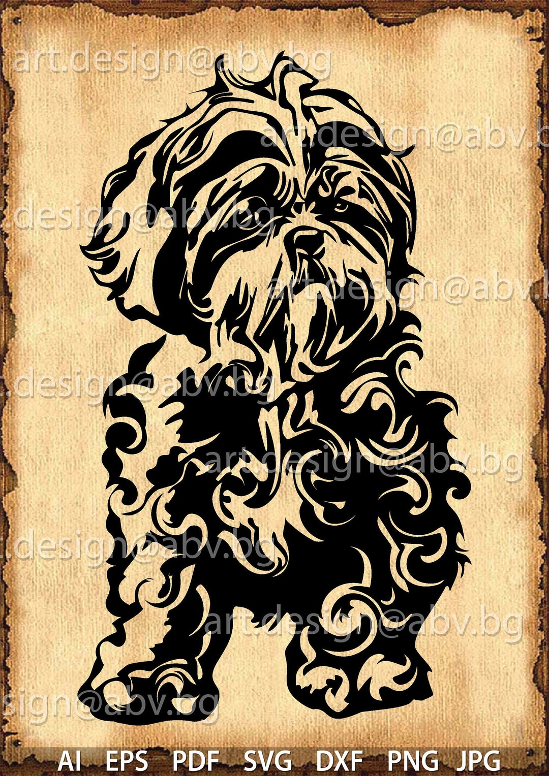 Vector POODLE, Dog, SVG, AI, Png, Pdf, Eps, Dxf, Jpg Download, Digital ...