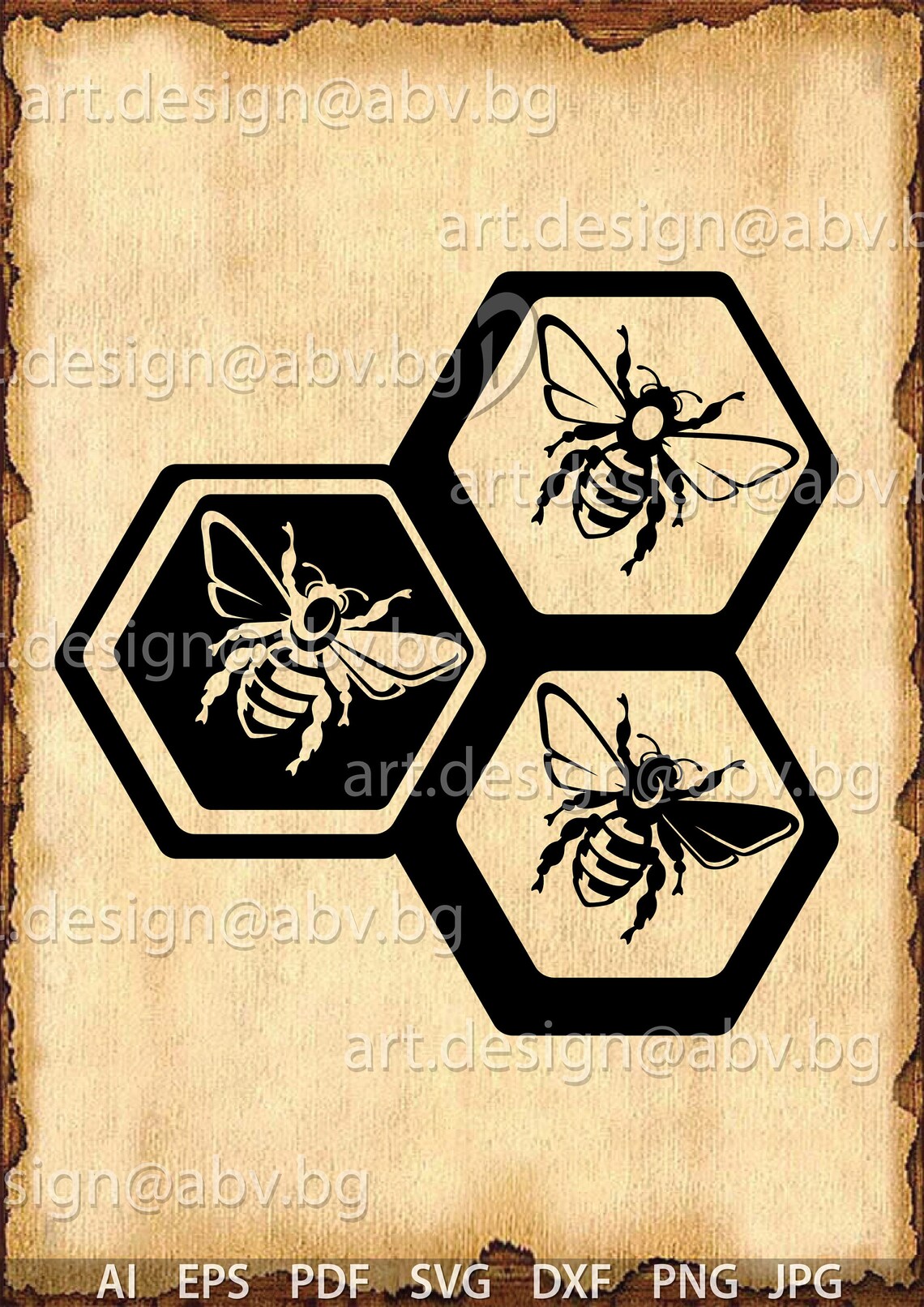 Vector BEES Beehive Ai Eps Pdf SVG DXF Png Jpg - Etsy