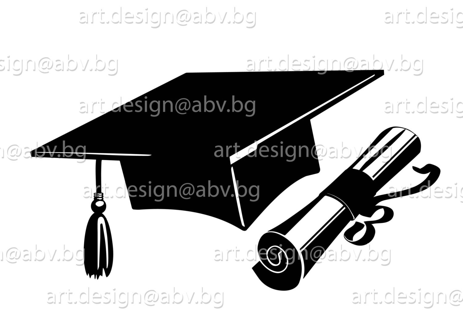 Vector GRADUATION HAT AI Eps Pdf Svg Dxf Png Jpg - Etsy