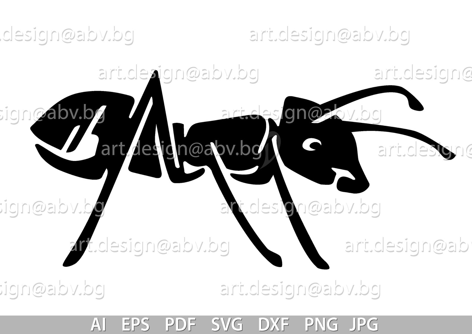 Vector ANT Drawing AI Eps Pdf SVG Dxf Png Jpg Download - Etsy