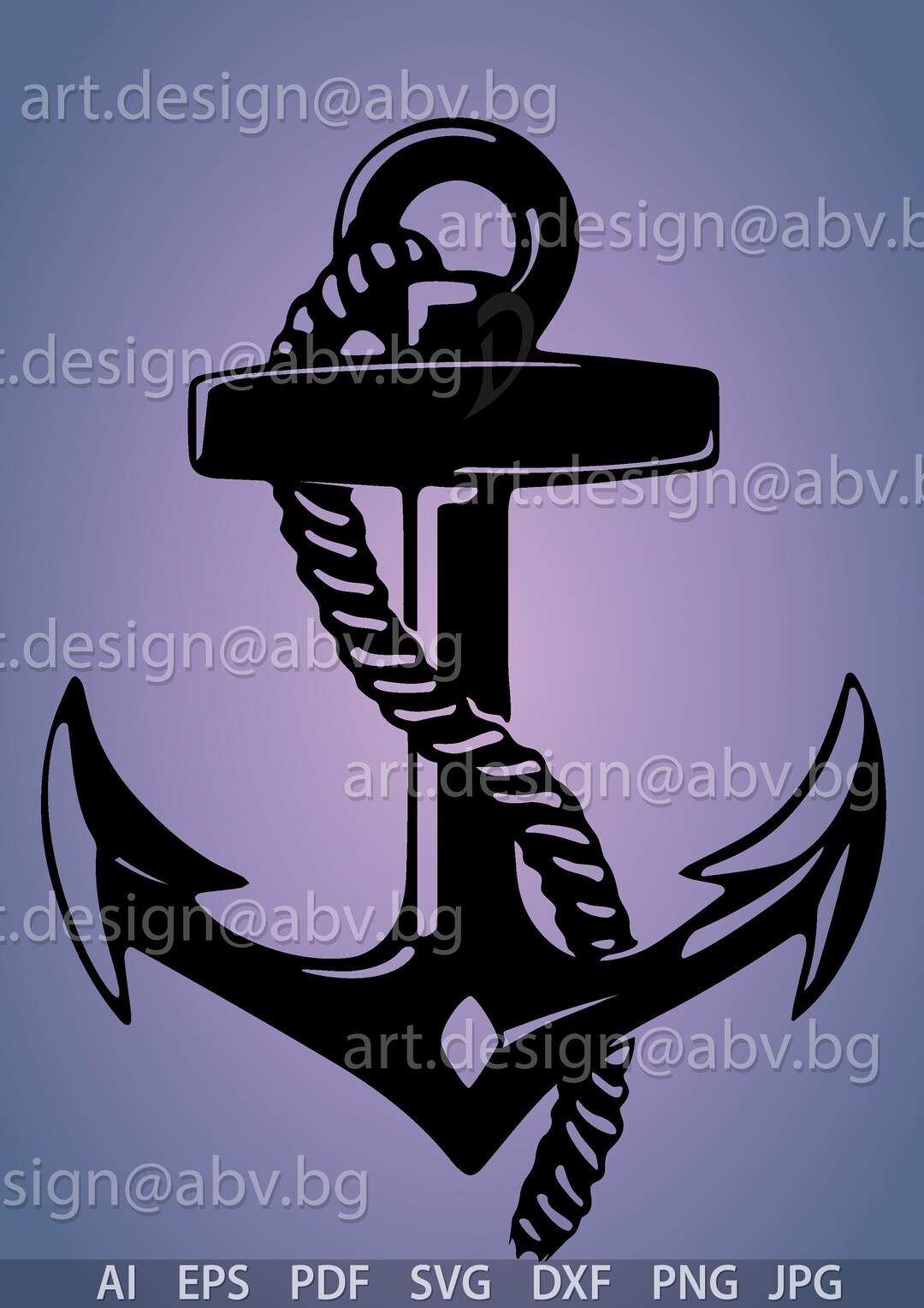Anchor Vector Graphic (ai, Eps, Svg, Png, Dxf, Pdf) (digital Download ...