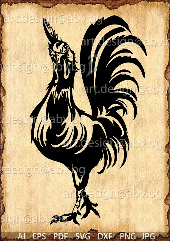 png ROOSTER CHICKEN Clipart-Vector Clip Art Graphics-Digital Download ...