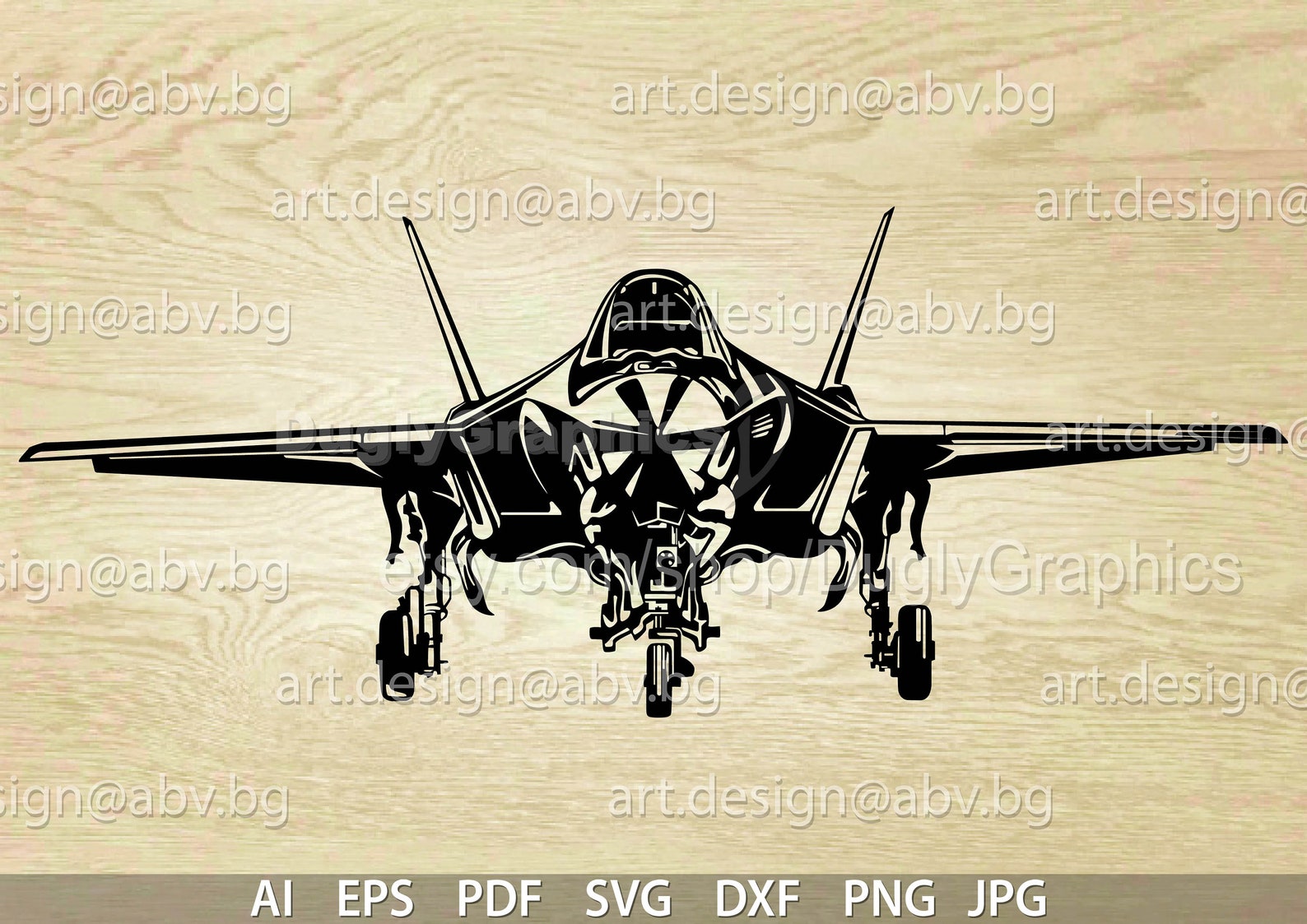 Vector AIRPLAN Front SVG Dxf AI Eps Pdf Png Jpg - Etsy