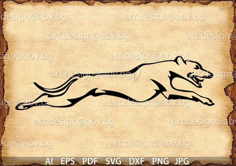 Vector DOG Running Whippet SVG DXF Ai Png Pdf Eps Jpg - Etsy