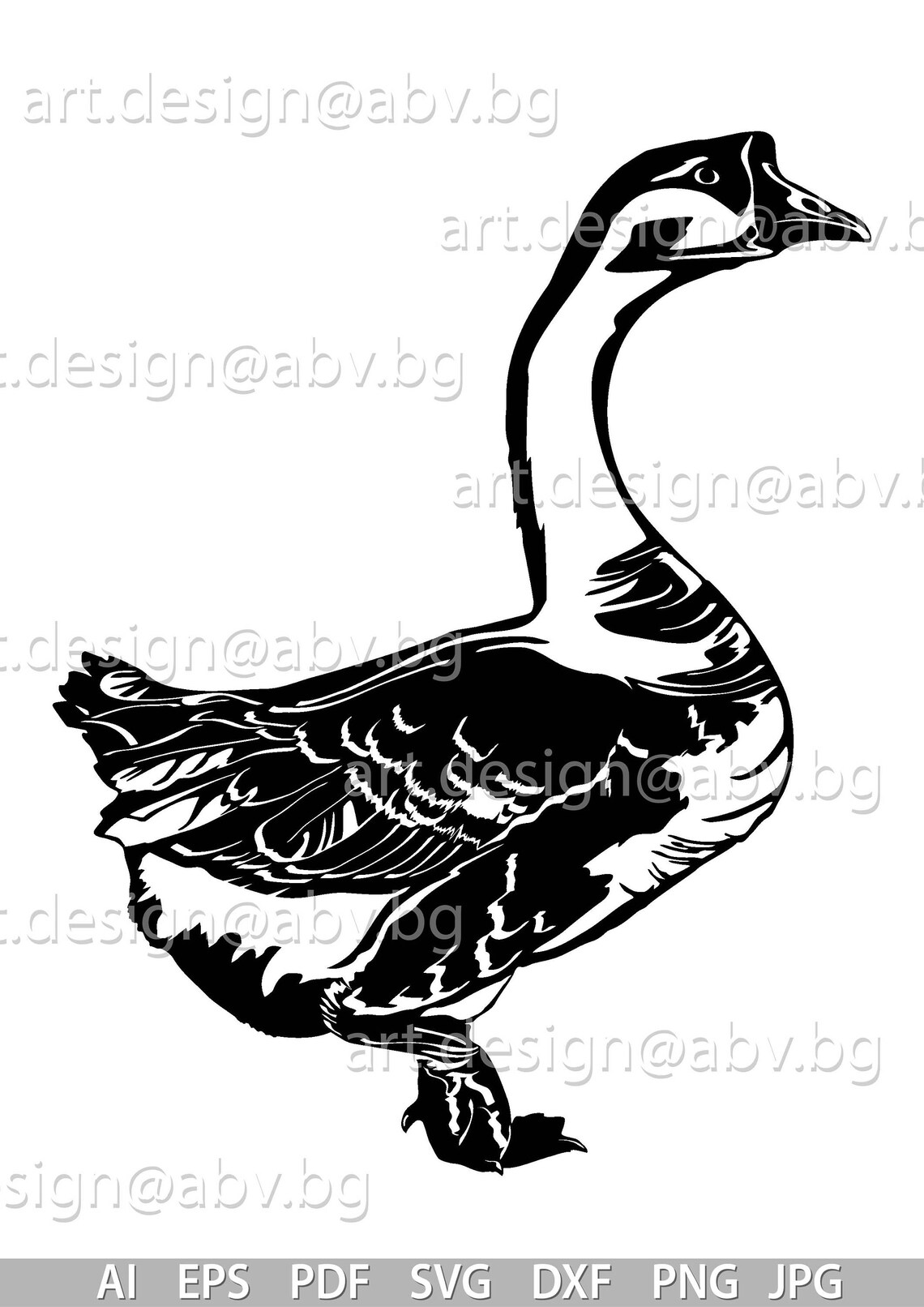 Vector GOOSE AI Eps Pdf Png Svg Dxf Jpg Image Graphic - Etsy