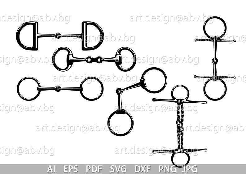 Snaffle Bits Vector Bundle: Horse Graphics (digital Download) - Etsy