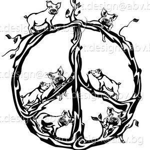 Vector PIGS, Sign of Freedom, AI, PNG, Eps, Pdf, Svg, Dxf, Jpg Instant ...