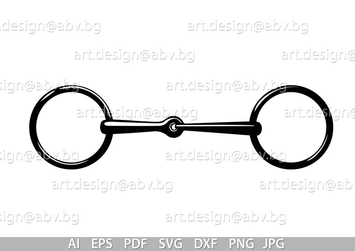 Vector SNAFFLE BIT Horse AI Eps Png Pdf Svg Dxf Jpg | Etsy