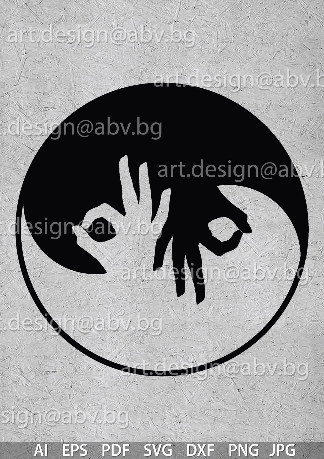 Vector YIN YANG, Hand, AI, Eps, Pdf, Svg, Dxf, Png, Jpg Download Files ...