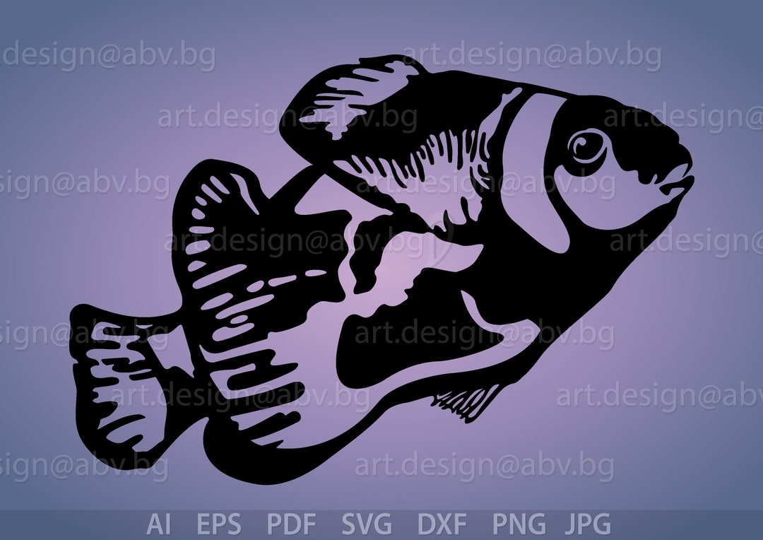 Reef Fish Vector: Tropical Fish Graphic (digital Download) - Etsy