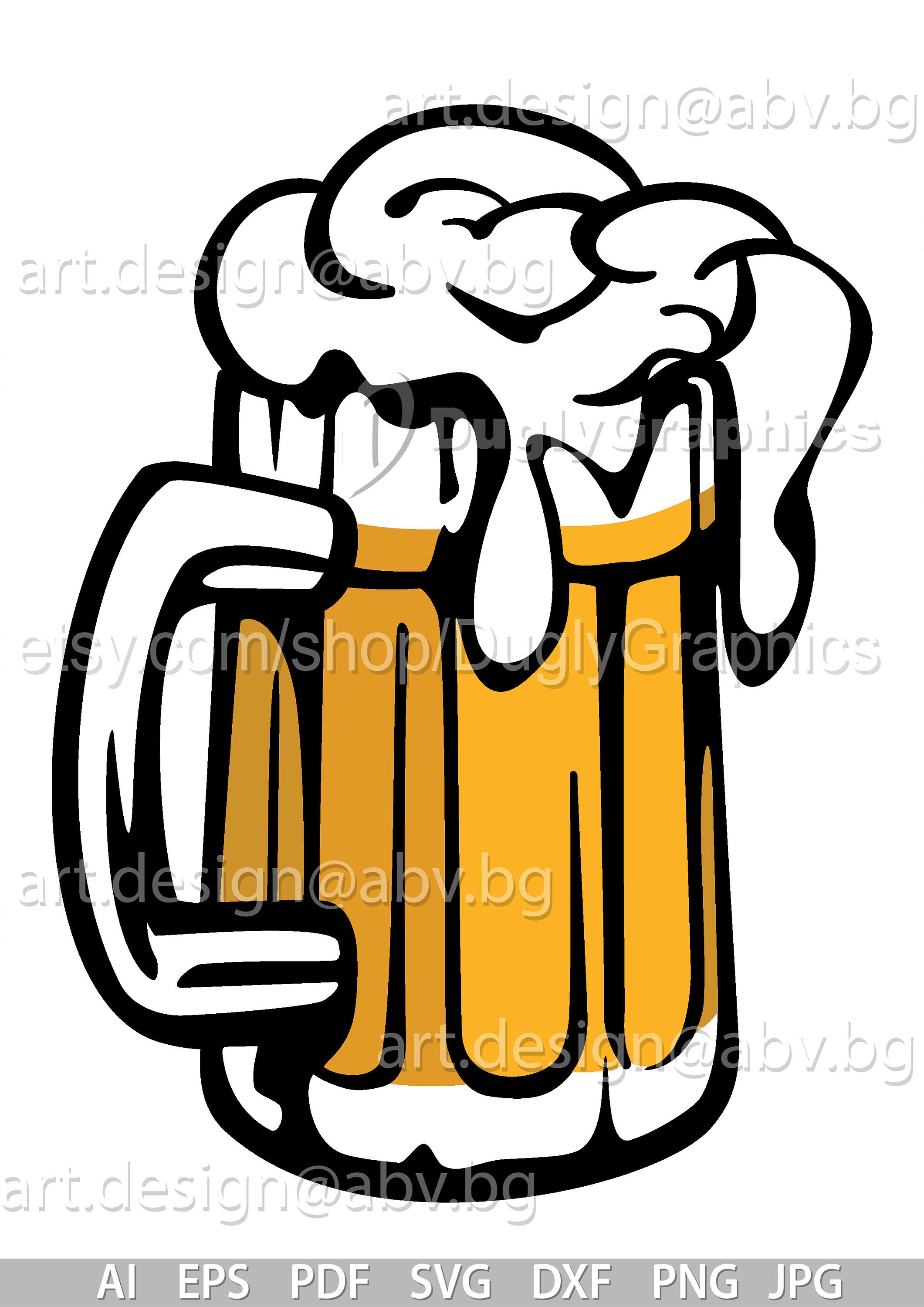 Vector GLASS of BEER, AI, Eps, Pdf, Svg, Dxf, Png, Jpg Download Files ...