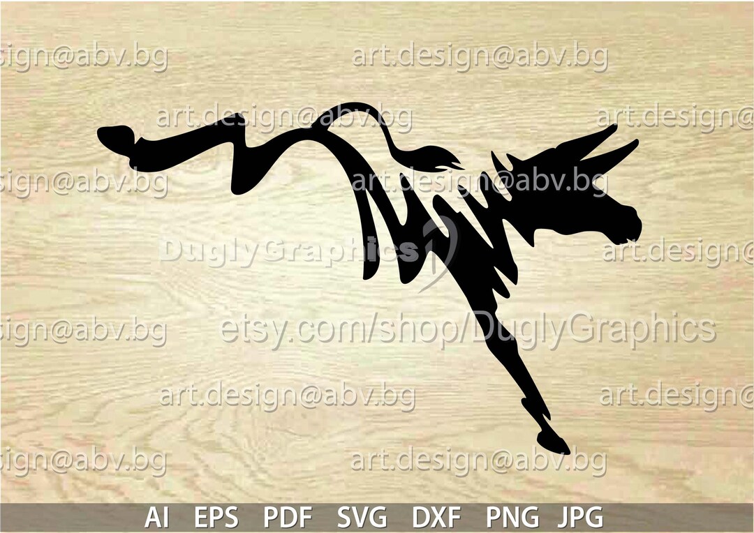 Vector Donkey Kicking Design (digital Download) - Etsy
