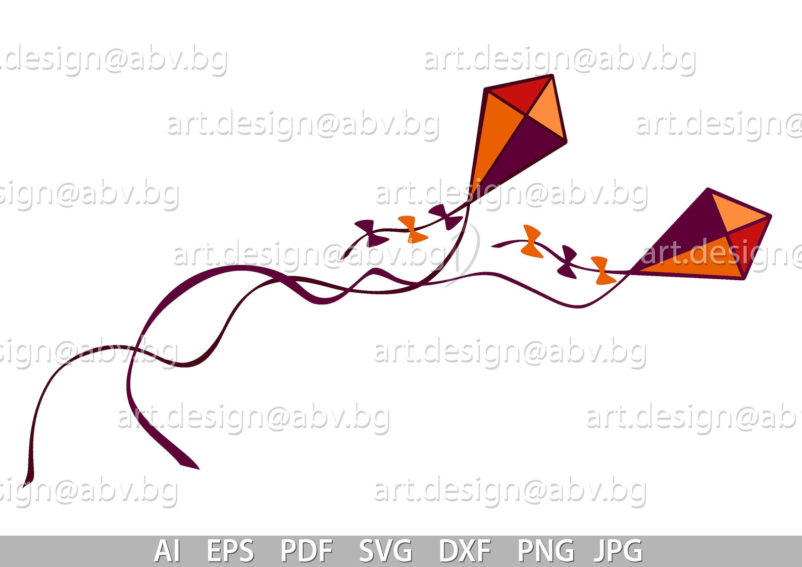 Vector KITES SVG AI Eps Dxf Pdf Png Jpg Download Files - Etsy