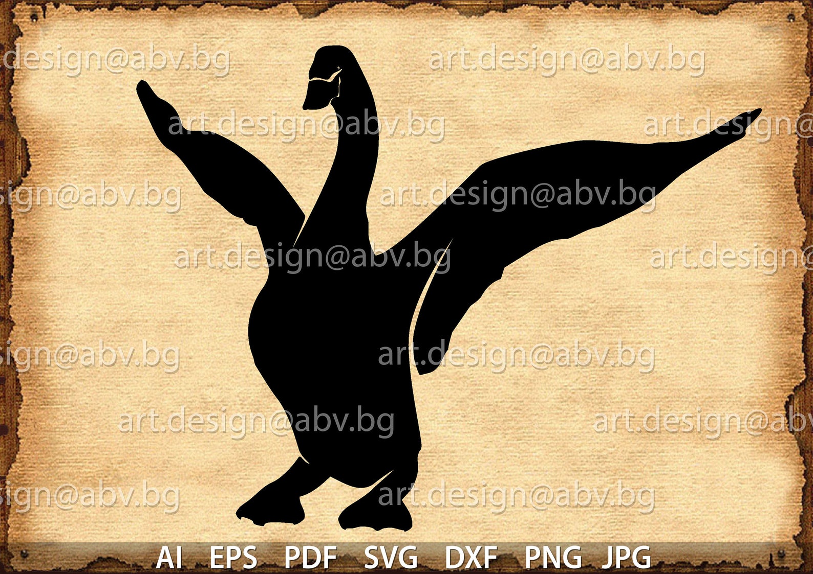 Vector GOOSE Duck AI Eps Pdf Svg Dxf Png Jpg Image - Etsy