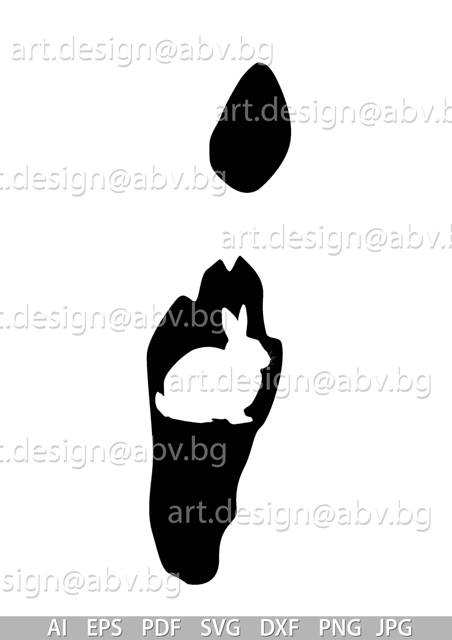 Vector STEP RABBIT AI Eps Pdf Png Svg Dxf Jpg Image | Etsy