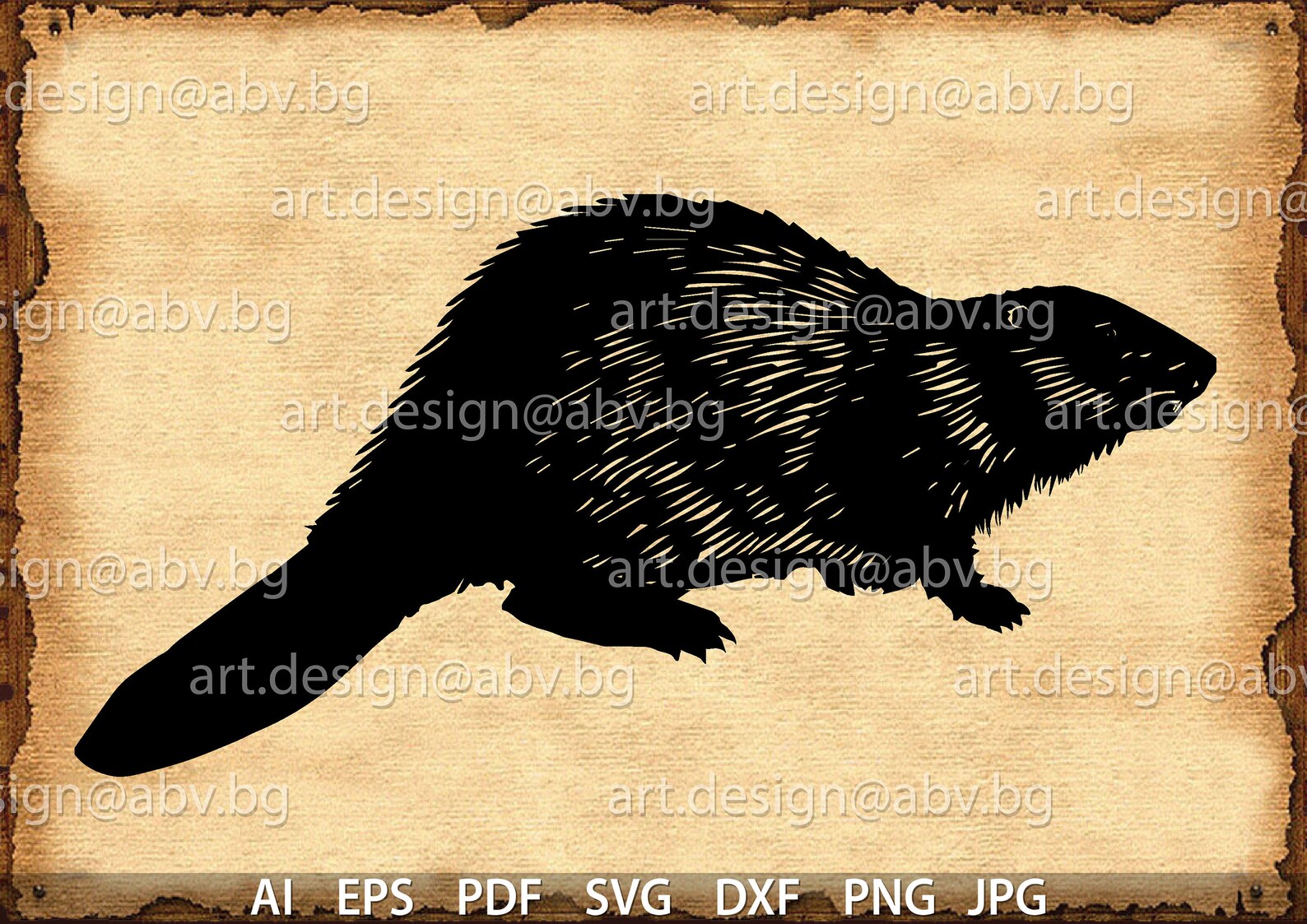 Vector BEAVER AI Eps PNG Pdf Svg Dxf Jpg Download - Etsy